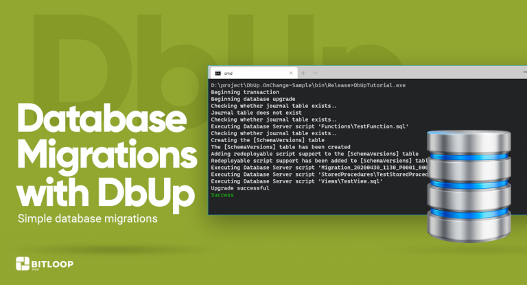 Database migrations with DbUp - BitLoop Blog